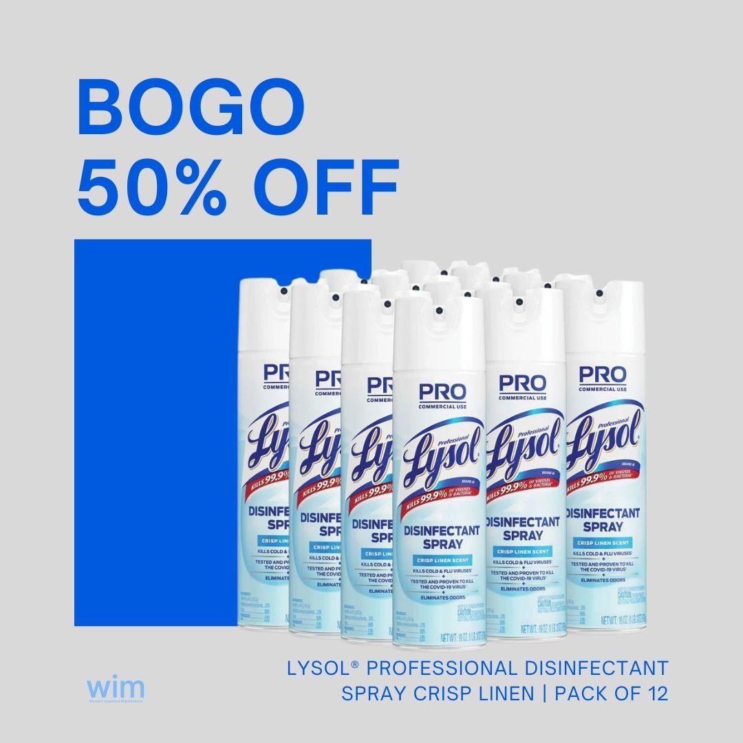 Lysol Disinfectant Spray, Crisp Linen - Case of 12 (19 oz./canister ...
