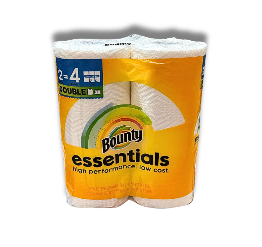 Bounty® Essentials Select-A-Size Paper | 2 per Pack | 8 Packs per Cart ...