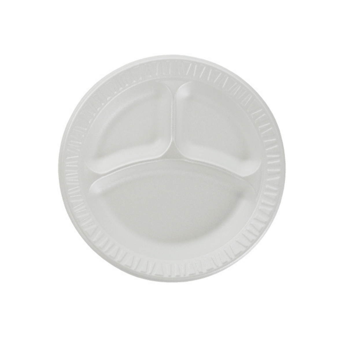 9" 3 Compartment Foam Plates 4/125/cs – Winston Industrial Maintenance